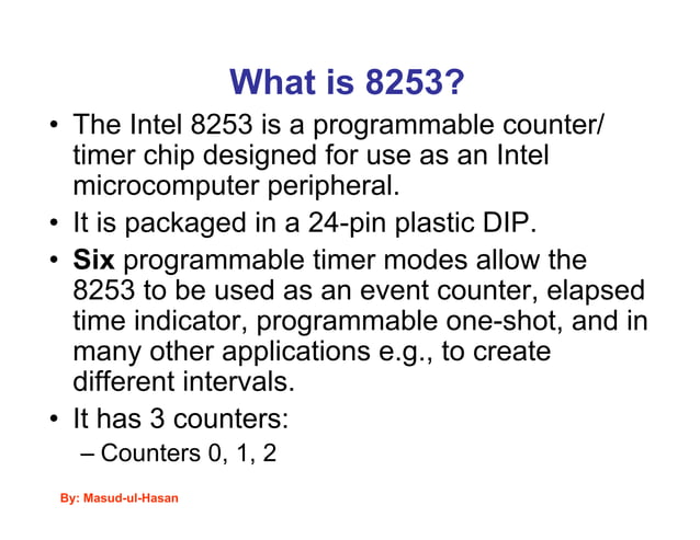 8253ppt | PDF | Programming Languages | Computing