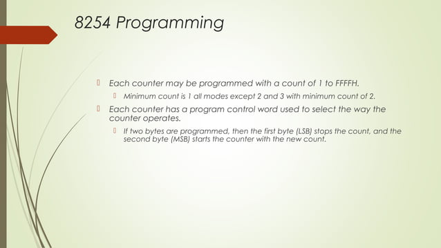 8254 timer - Microprocessor and interfacing | PPT
