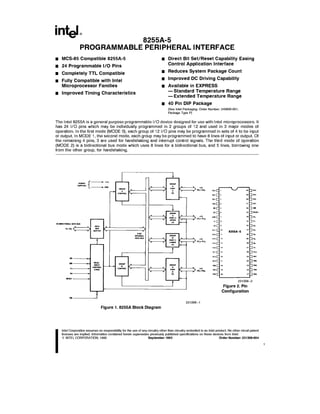 8255 datasheet, programmable peripheral interface | PDF