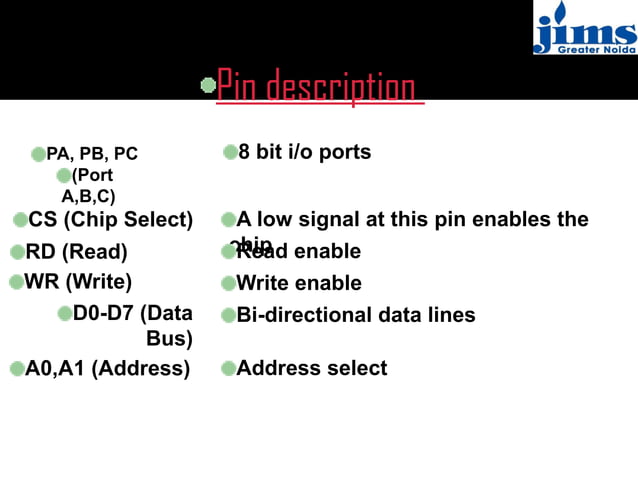 8255 PPI (programmable Peripheral Interface) mode 0 | PPT