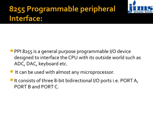 8255 PPI (programmable Peripheral Interface) mode 0 | PPT