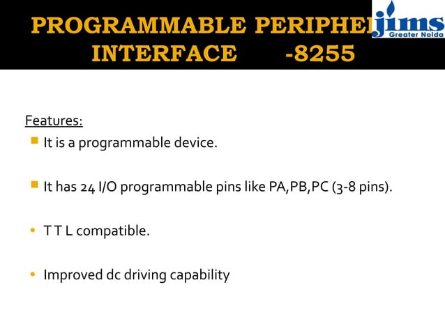 8255 PPI (programmable Peripheral Interface) mode 0 | PPT