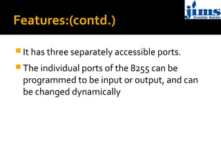8255 PPI (programmable Peripheral Interface) mode 0 | PPT