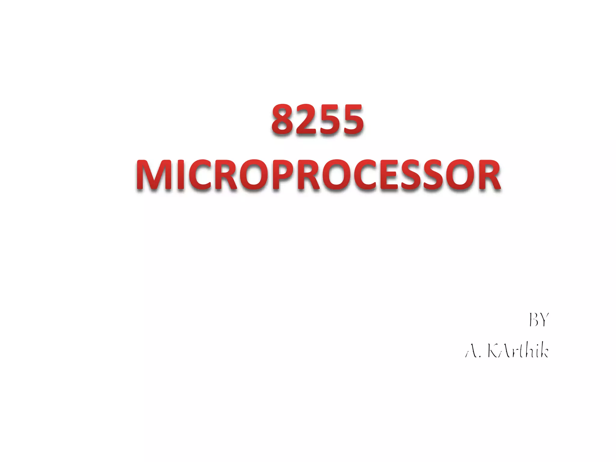 8255 PPI or parallel interface | PPT