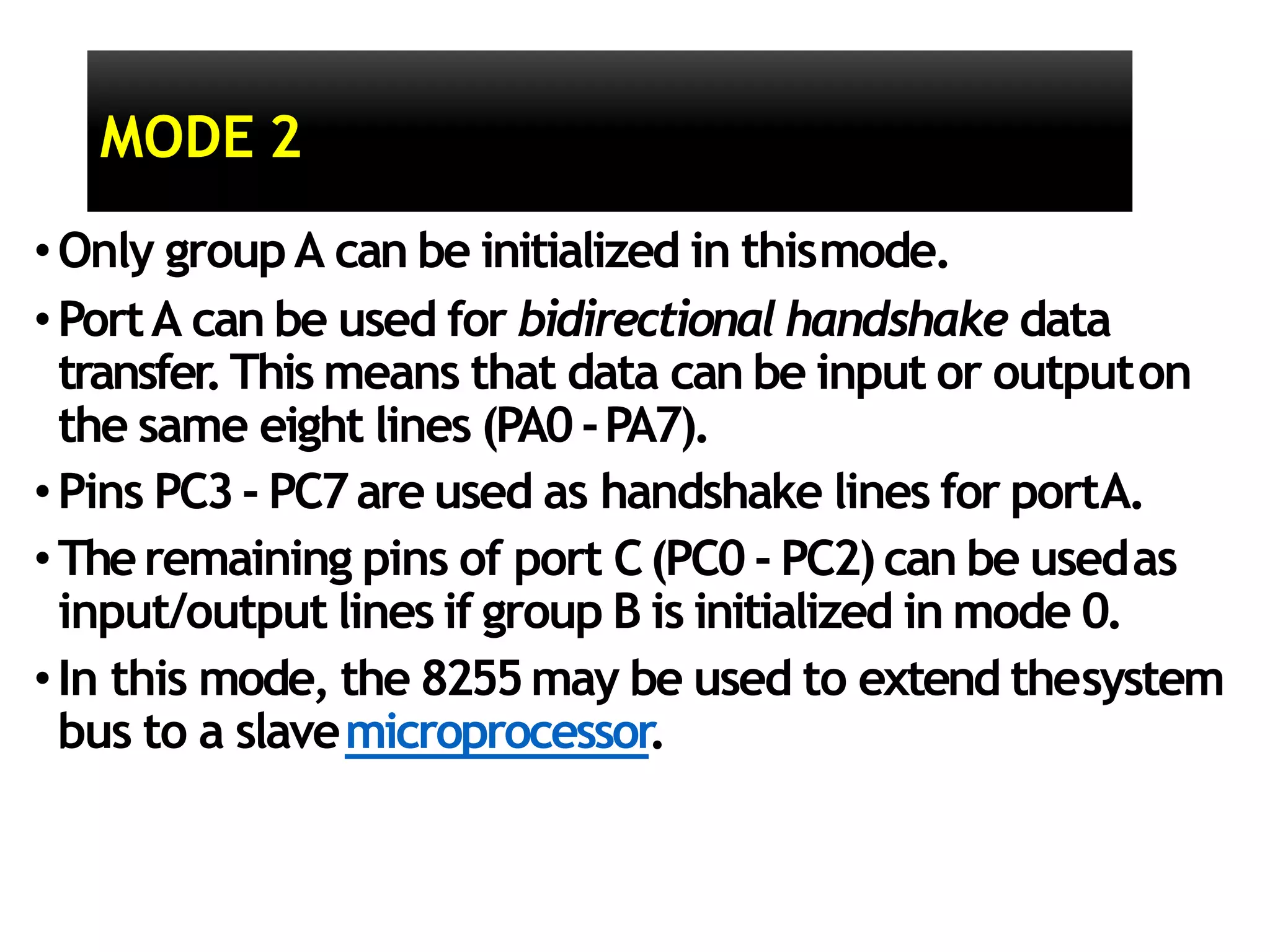 8255 PPI or parallel interface | PPT