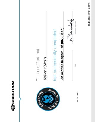 DM certified Designer-4K(DMC-D-4K) | PDF