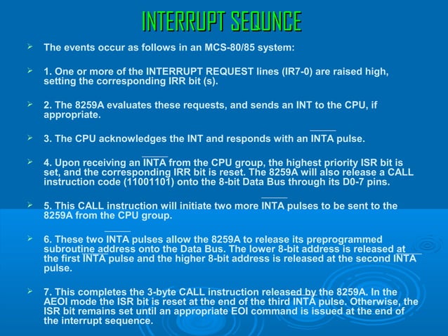 8259 | PPT | Operating Systems | Computer Software and Applications