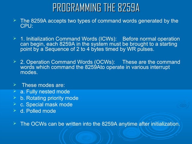 8259 | PPT | Operating Systems | Computer Software and Applications