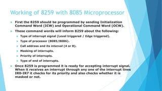 Intel 8259 - Programmable Interrupt Controller | PPTX