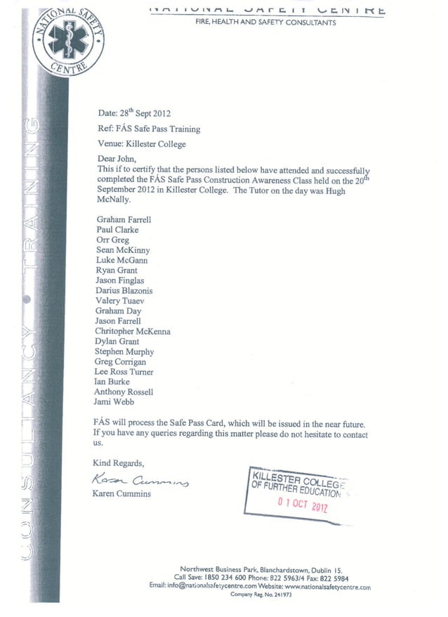 Paul_Clarke_FAS_Safe_Pass_Certification | PDF