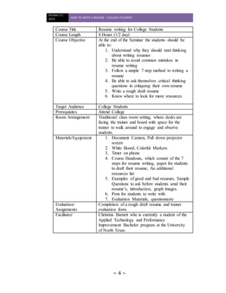 Resume for recent college graduate | PDF