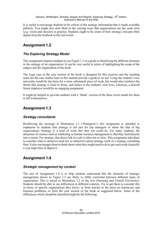 Solution Manual for Exploring Strategy Text Only, 10/E | PDF
