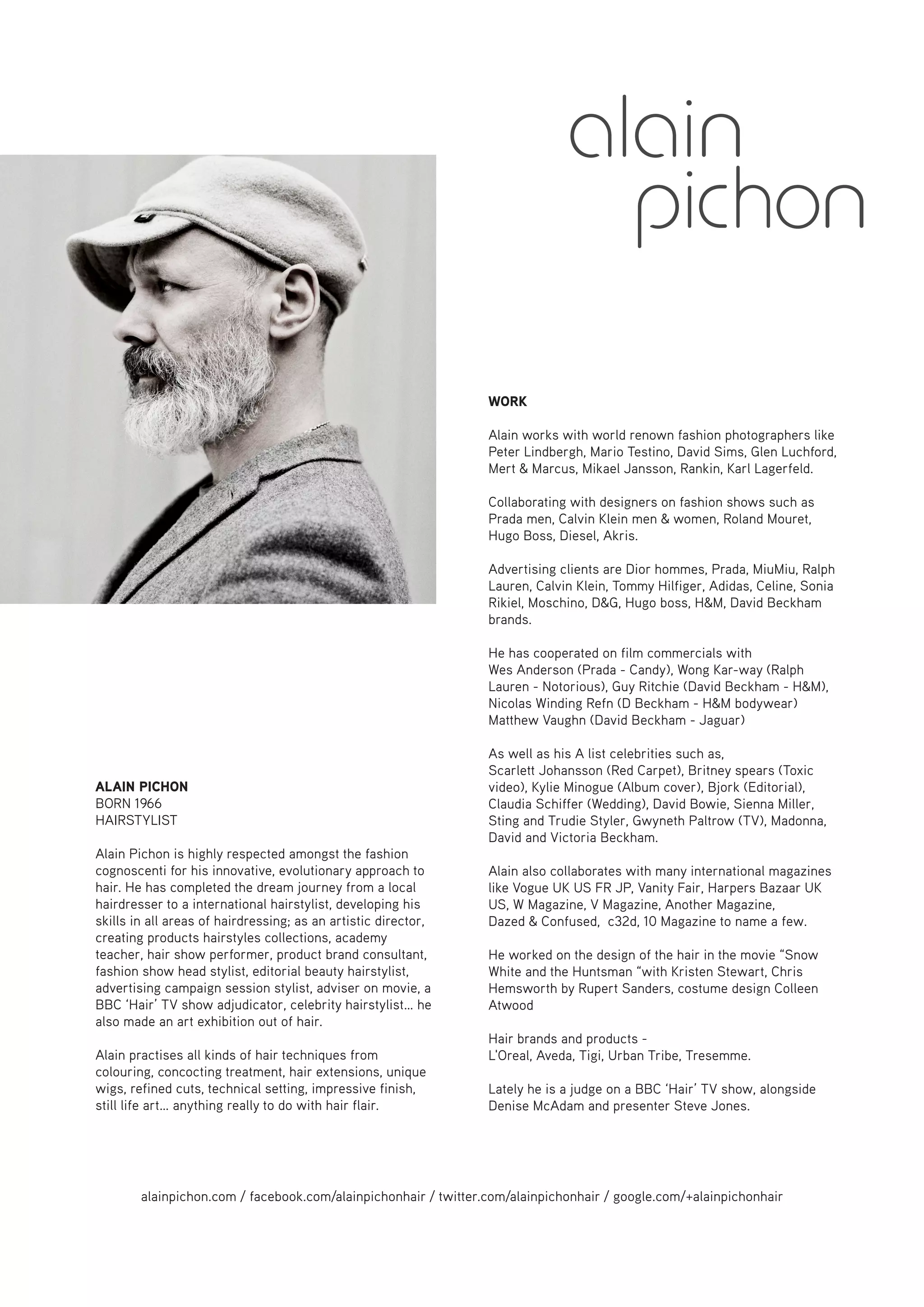 Alain Pichon Bio 2014 | PDF
