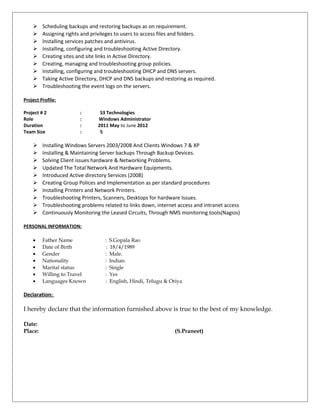 Praneet CV | DOC