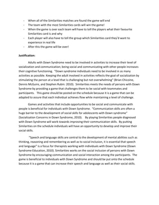 similarities game | PDF