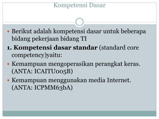 8270 standar keahlian internet (apjii) | PPTX