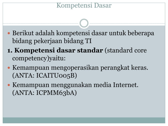 8270 standar keahlian internet (apjii) | PPT