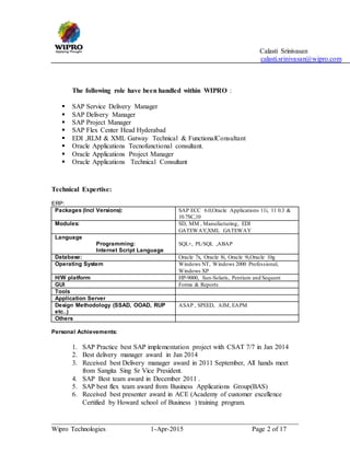 Calasti Srinivasan | PDF