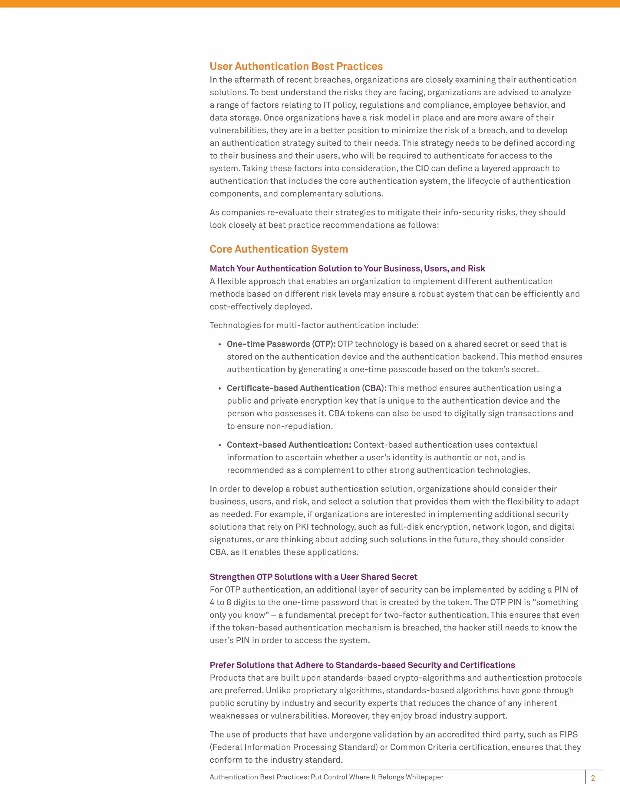 Authentication_Best_Practices_WP(EN)_web | PDF | Information and Network Security | Computing