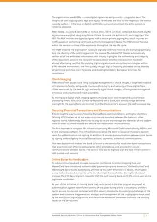Hardware Security Modules: Critical to Information Risk Management | PDF