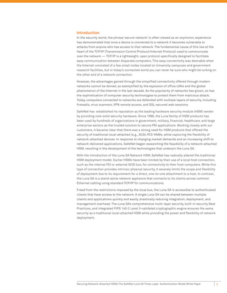 Securing Network-Attached HSMs: The SafeNet Luna SA Three-Layer ...