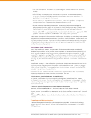 Securing Network-Attached HSMs: The SafeNet Luna SA Three-Layer ...