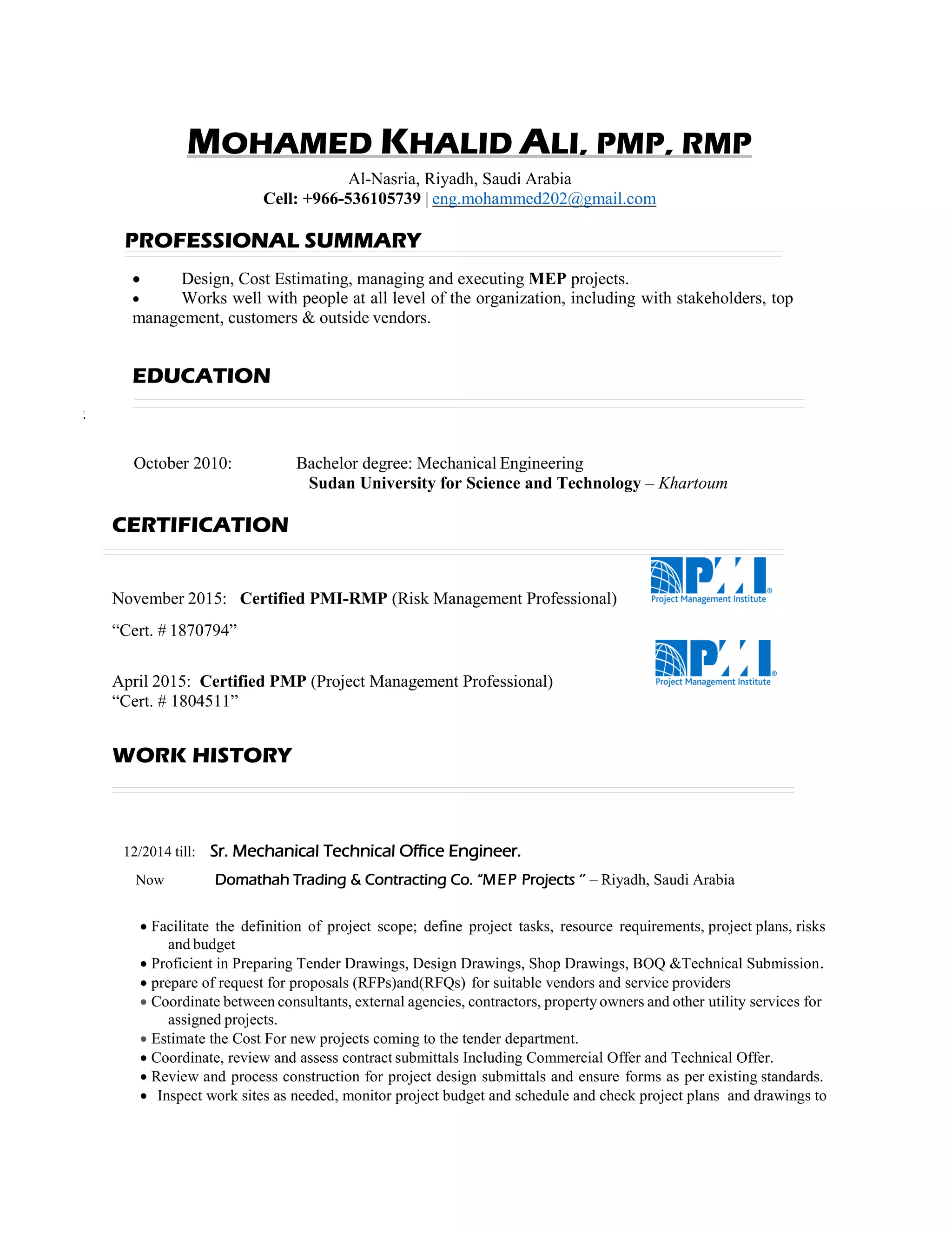 NEW CV | PDF | Civil Engineering Industry | Industries