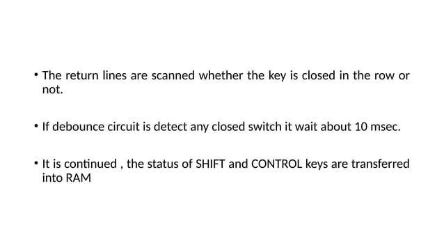 MICROCONTROLLER 8279 KEYBOARD INTERFACE.pptx | Computer Peripherals ...