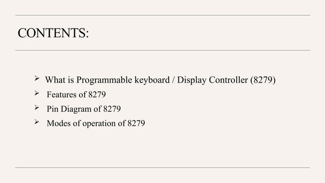 8279 programmable keyboard switches leds | PPTX