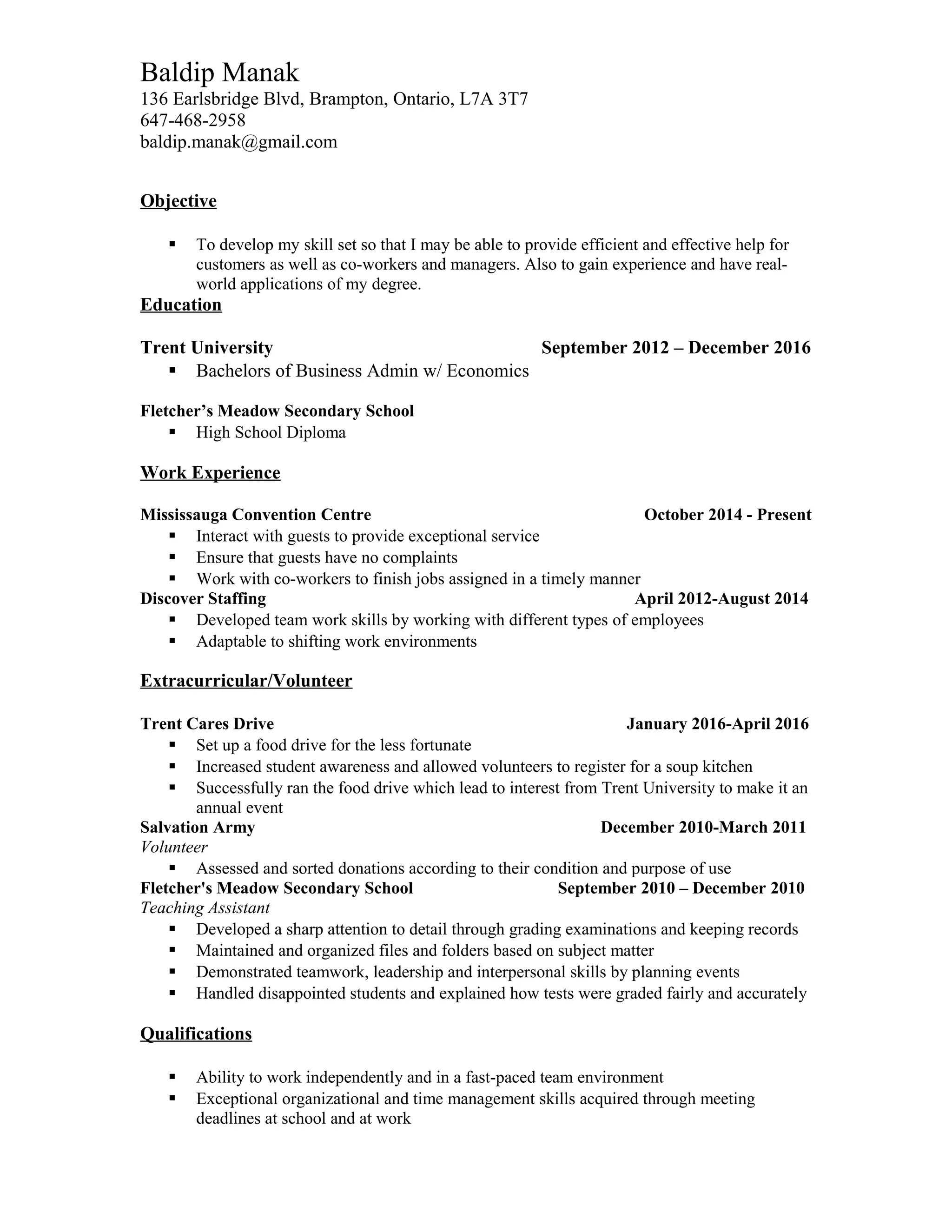 Resume - Baldip 2016 v2 | DOC