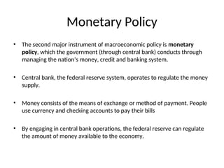 objectives and instruments of macroeconomics | PPT