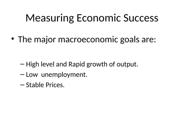 objectives and instruments of macroeconomics | PPT
