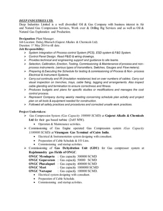 DEEP INDUSTRIES LTD | DOCX