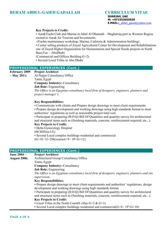 Reham Gadallah CV | PDF