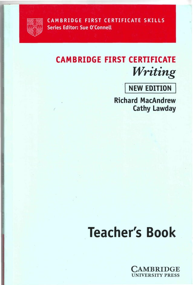 82869252 cambridge-first-certificate-writing-teacher-s-book | PDF