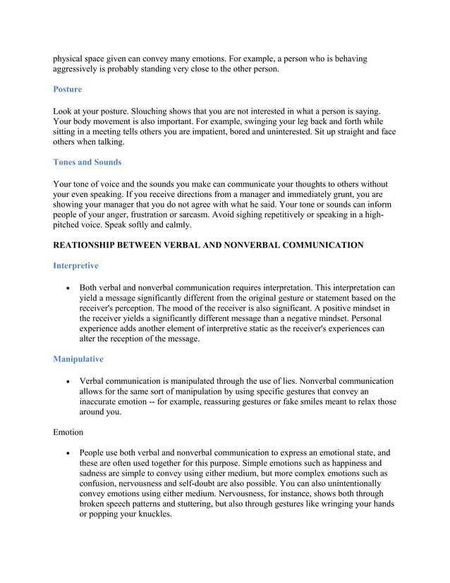 UNIT_3_-NON_VERBAL_COMMUNICATION | PDF