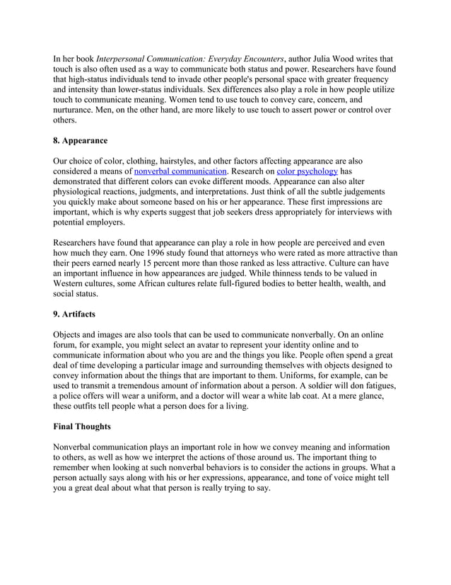 UNIT_3_-NON_VERBAL_COMMUNICATION | PDF