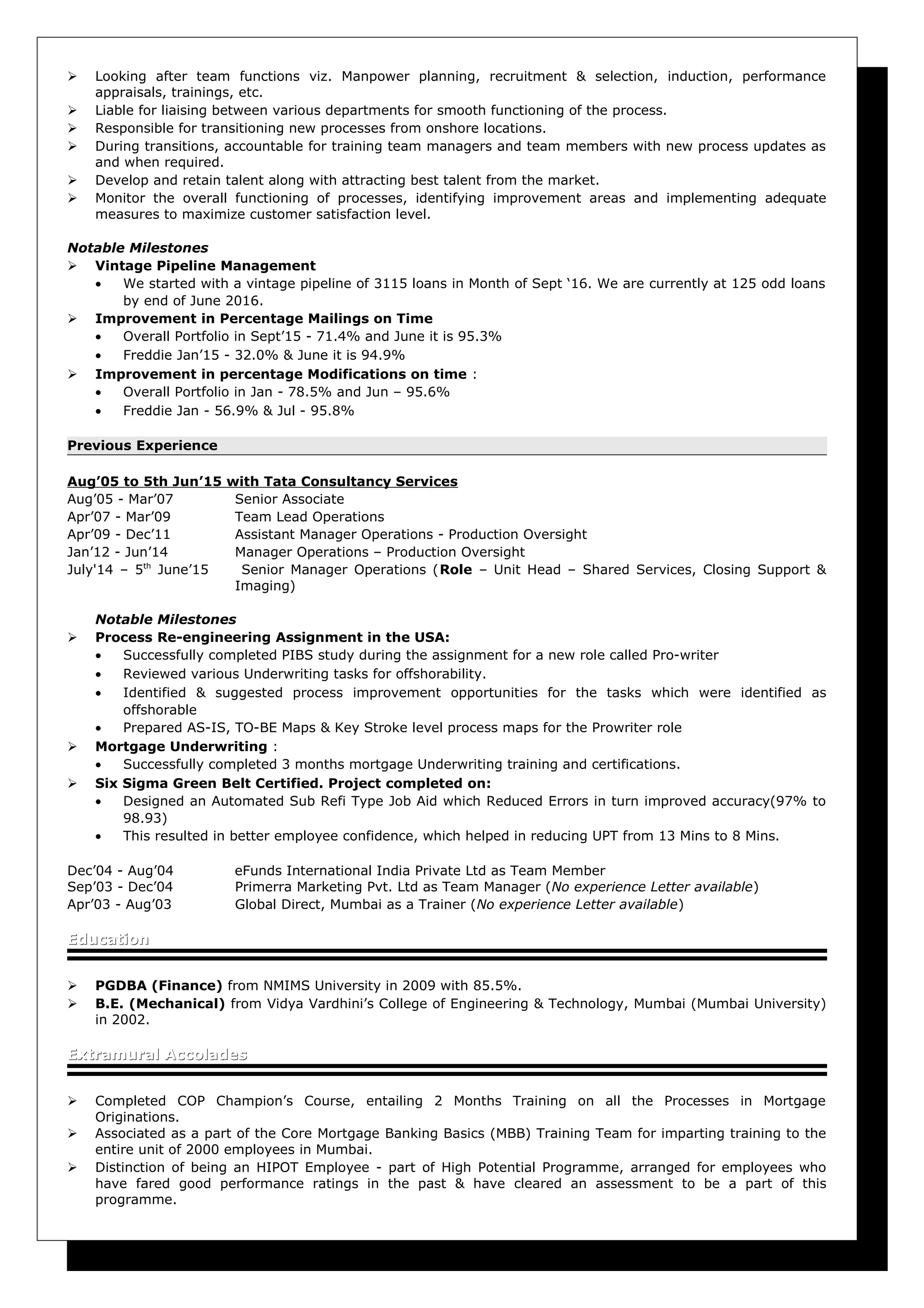 Sunil Humne - Resume Updated | PDF