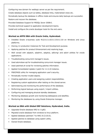 Jaber_DBA | DOC | Databases | Computer Software and Applications