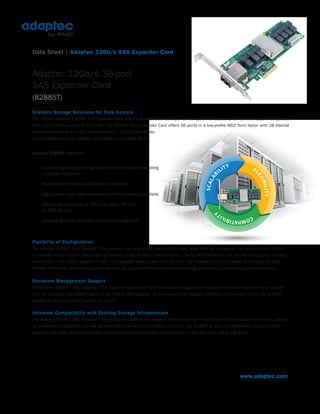 Adaptec 12Gb/s SAS Expander Card | PDF