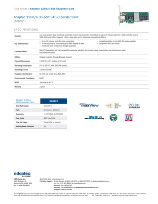 Adaptec 12Gb/s SAS Expander Card | PDF