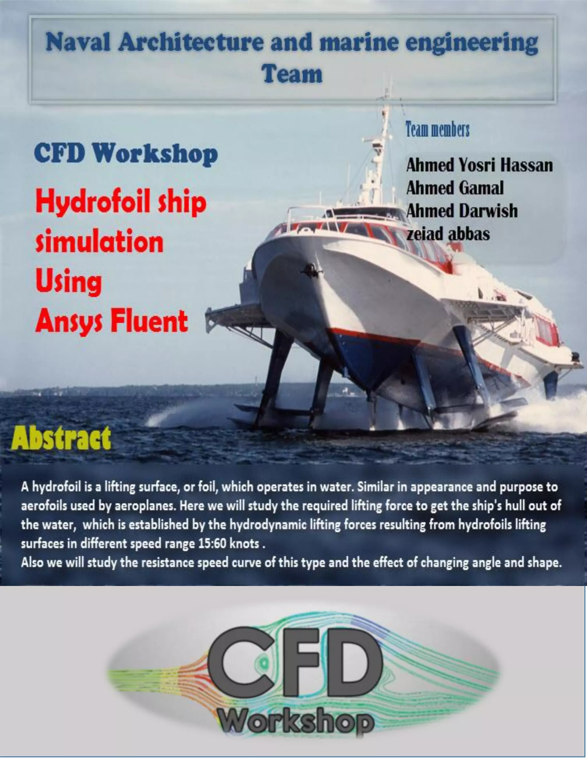 HydroFoil Simulation Using ANSYS Fluent | PDF