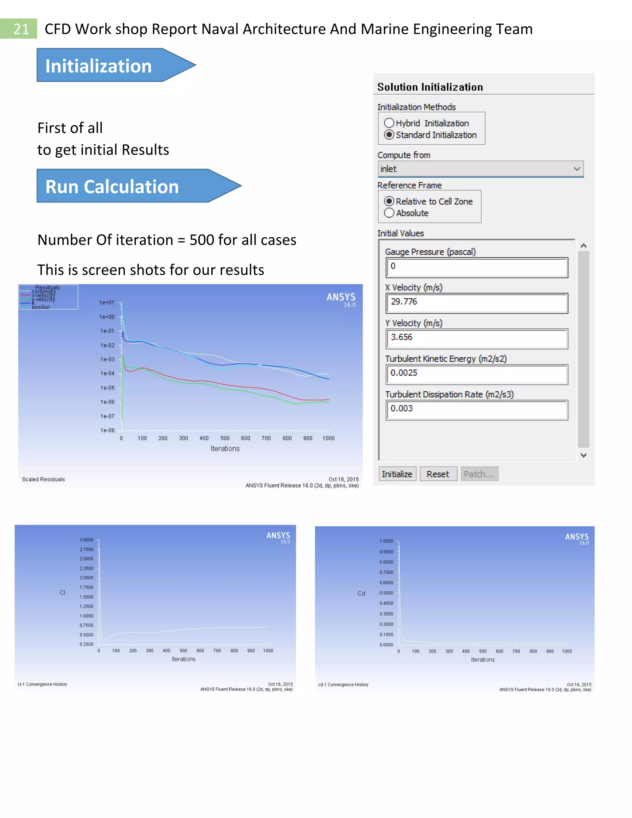 HydroFoil Simulation Using ANSYS Fluent | PDF