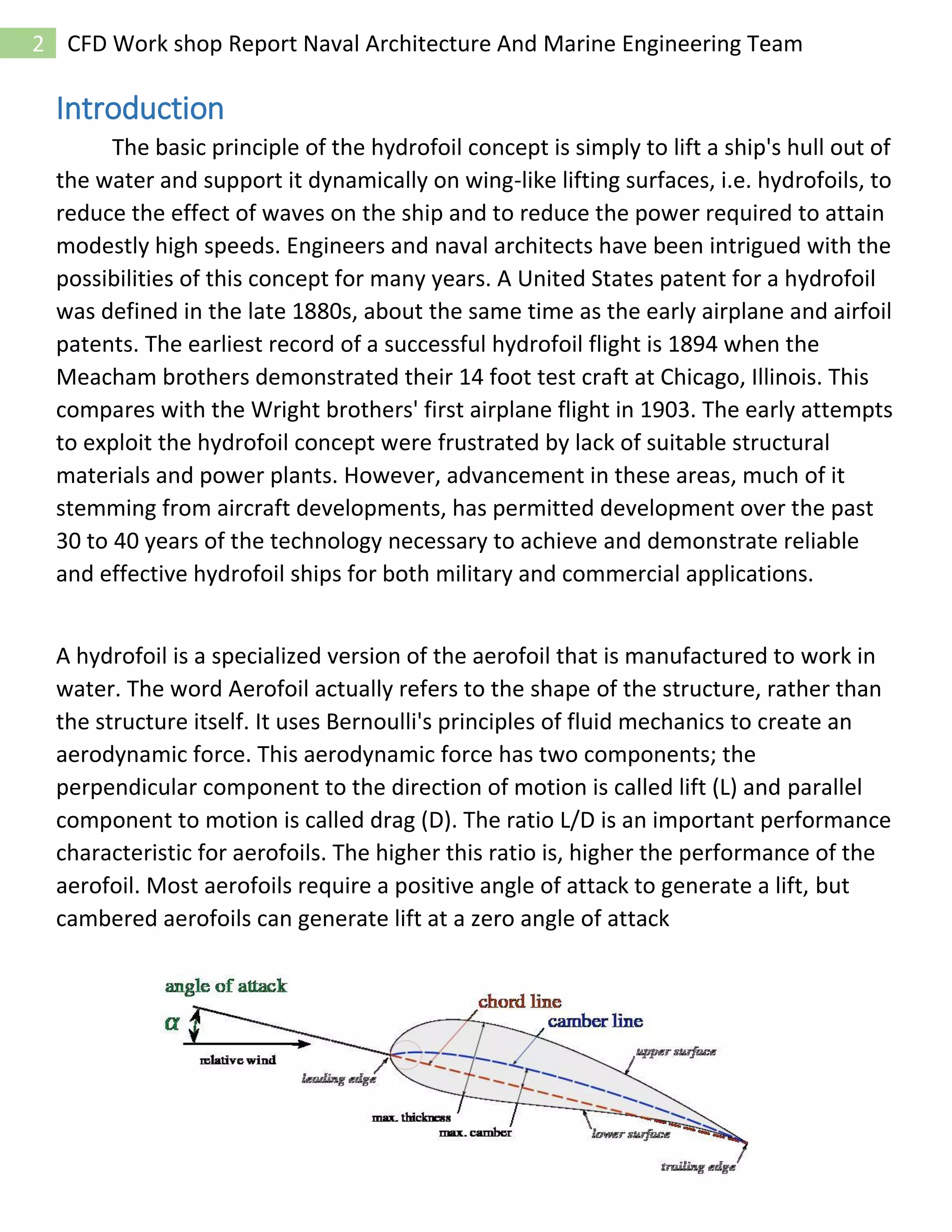 HydroFoil Simulation Using ANSYS Fluent | PDF