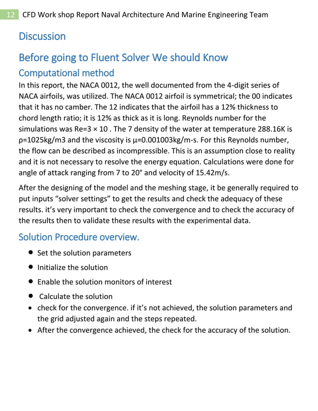 HydroFoil Simulation Using ANSYS Fluent | PDF | Graphics Software | Computer Software and ...