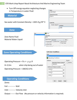 HydroFoil Simulation Using ANSYS Fluent | PDF
