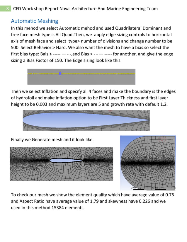 HydroFoil Simulation Using ANSYS Fluent | PDF | Graphics Software | Computer Software and ...