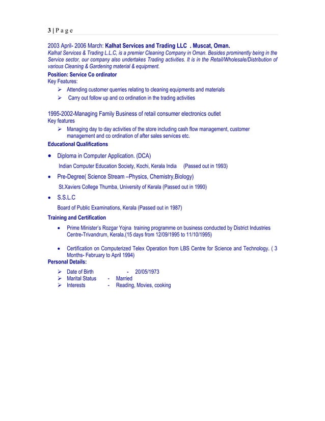 CV-Sr.Coordinator(Purchase&Sales) | PDF