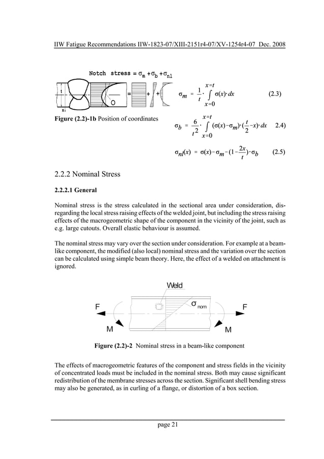 82937107 iiw-recommendations-for-fatigue-design-of-welded-joints-and-components-2008 | PDF