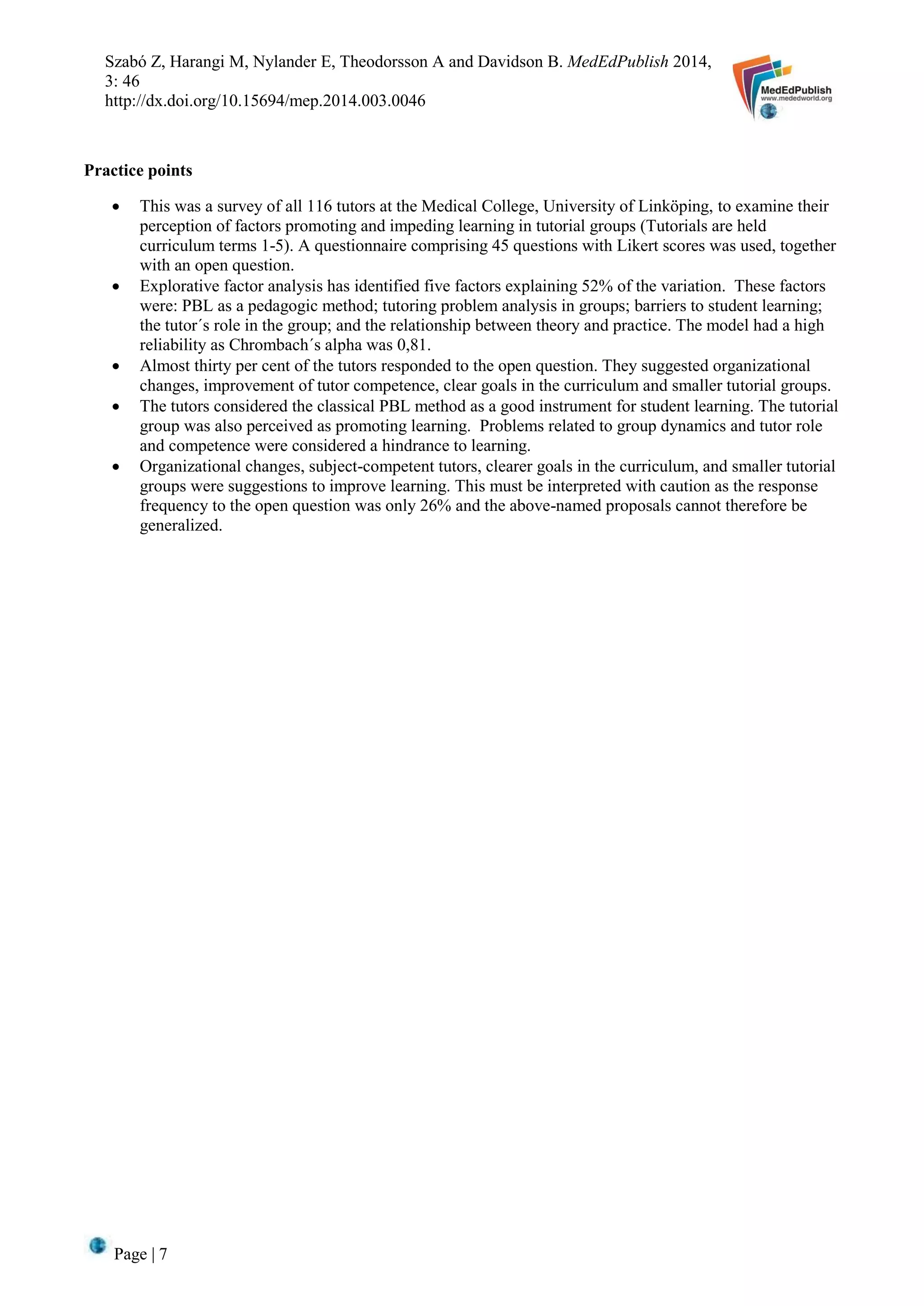 Problem-based-learning-(PBL)-tutor-perception-of-group-work-and ...